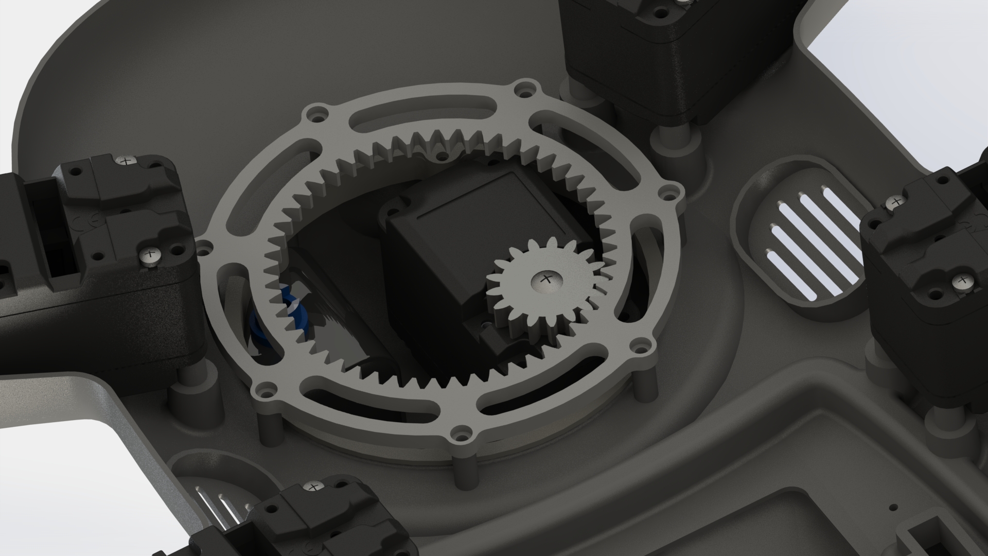 Animabot Rev2 – Internal head gear system | Anim4Bot